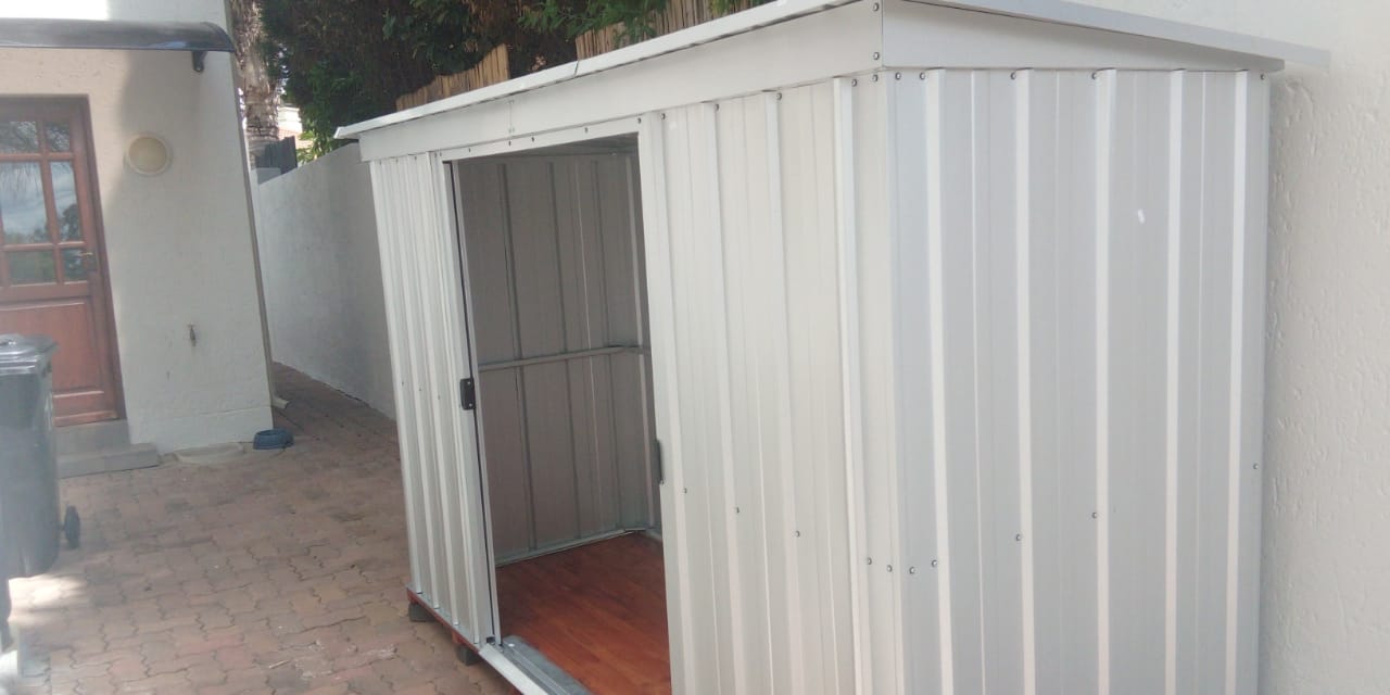 Plastic Shed Arbor Garden Solutions Narrow Alley Shed - 3.3m X 1.2m ...
